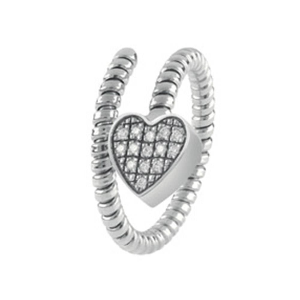 Anello Salvini Minimal Pop Cuore In Oro Bianco E diamanti